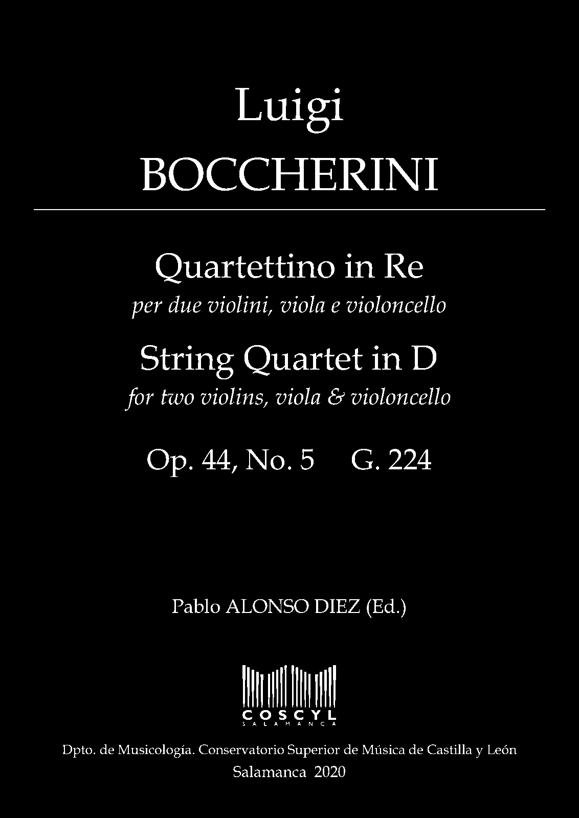 String Quartet in D major, G.224 (Boccherini, Luigi) - IMSLP String Quartet in D major, G.224 (Boccherini, Luigi) - IMSLP