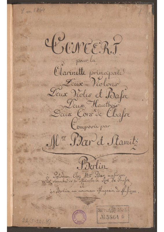Clarinet Concerto No.6 in E-flat major (Stamitz, Carl Philipp) - IMSLP