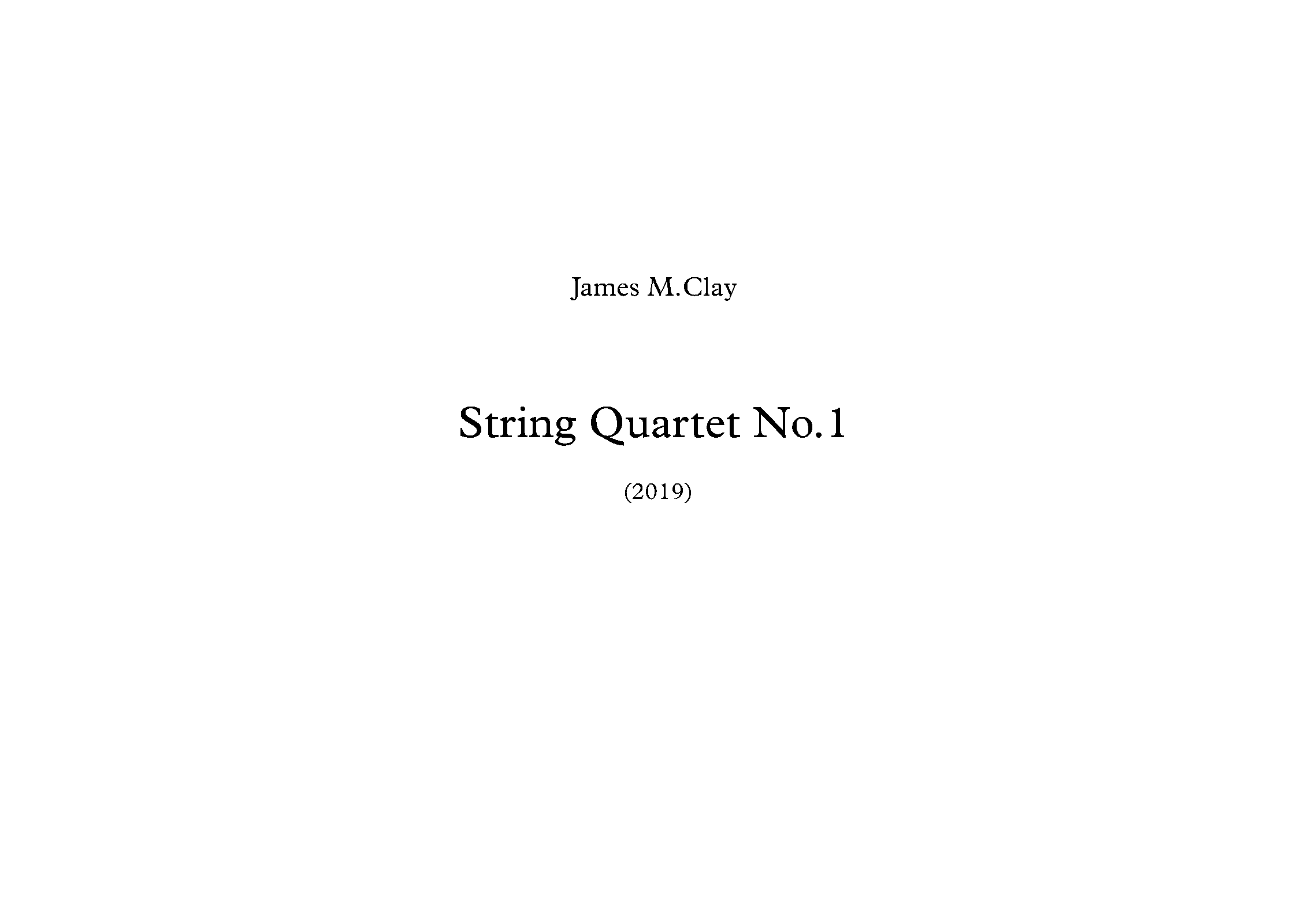 String Quartet No.1 (Clay, James M.) - IMSLP