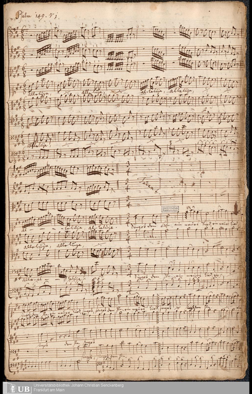 Alleluja singet dem Herrn ein neues Lied, TWV 7:4 (Telemann, Georg ...