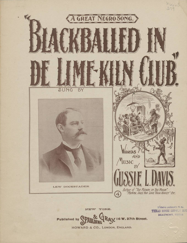 Black Balled in de Lime Kiln Club (Davis, Gussie) - IMSLP Black Balled in de Lime Kiln Club (Davis, Gussie) - IMSLP