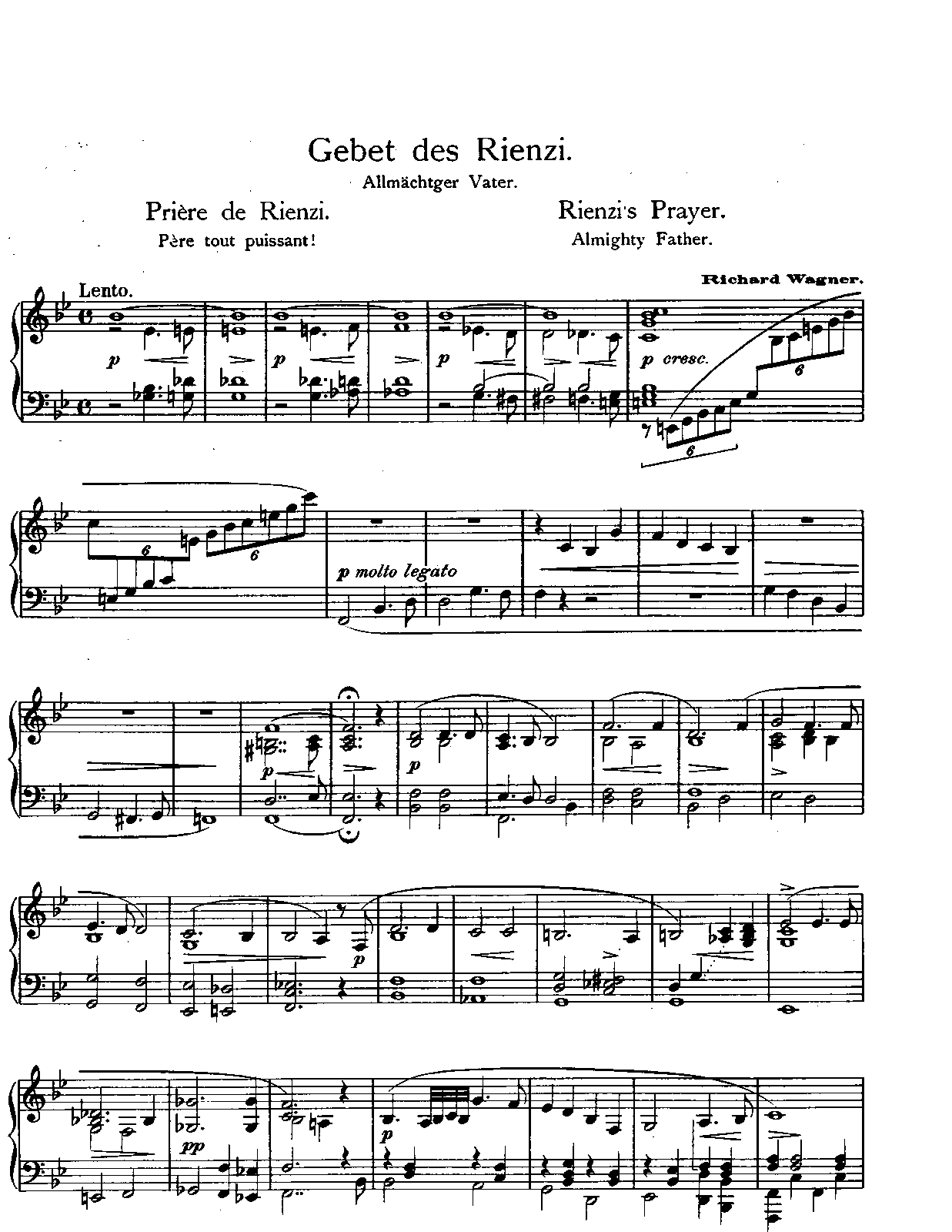 Rienzi, WWV 49 (Wagner, Richard) - IMSLP: Free Sheet Music PDF Download Rienzi, WWV 49 (Wagner, Richard) - IMSLP: Free Sheet Music PDF Download
