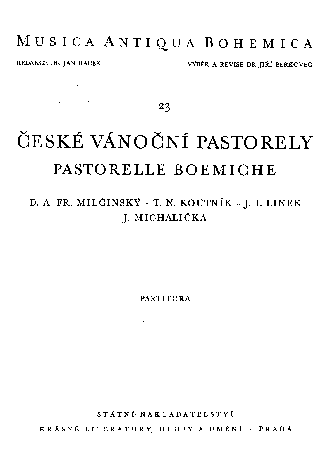 České vánoční pastorely (Various) - IMSLP