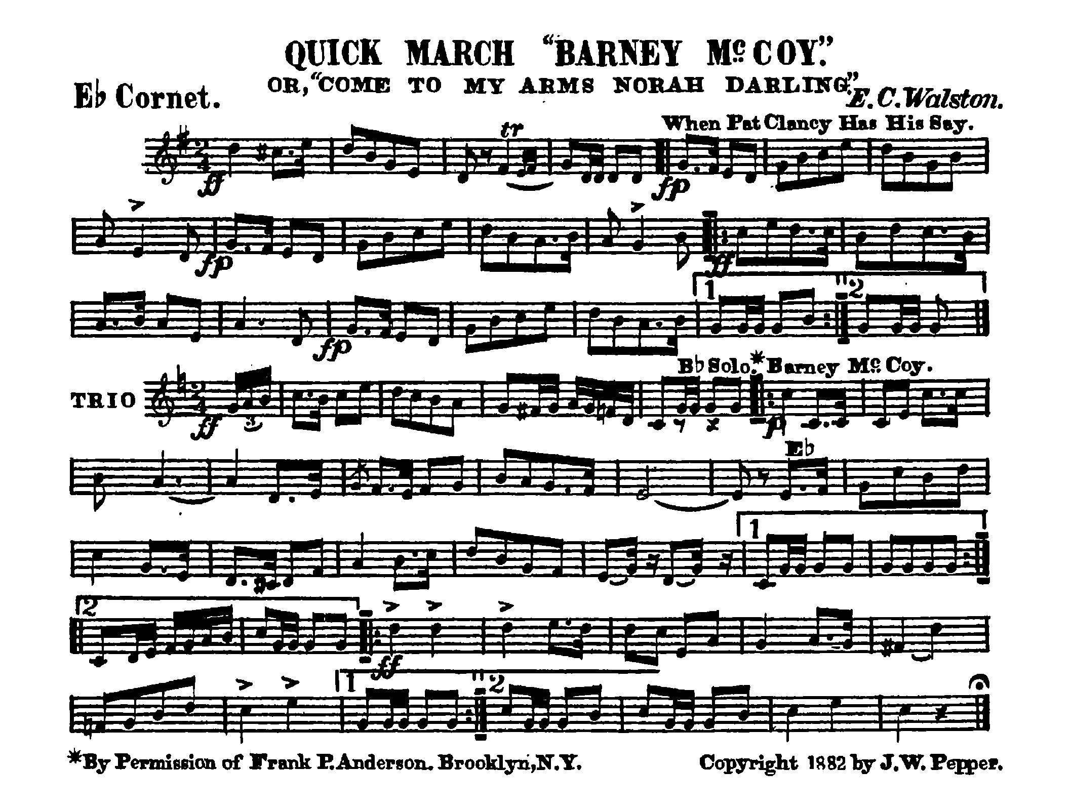 Barney McCoy Quick March (Walston, E.C.) - IMSLP
