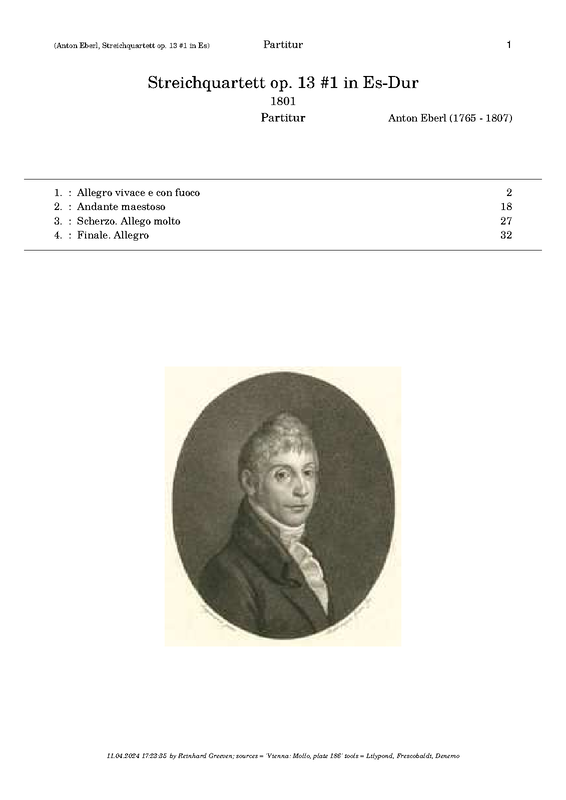 String Quartet, Op.13 No.1 (Eberl, Anton) - IMSLP