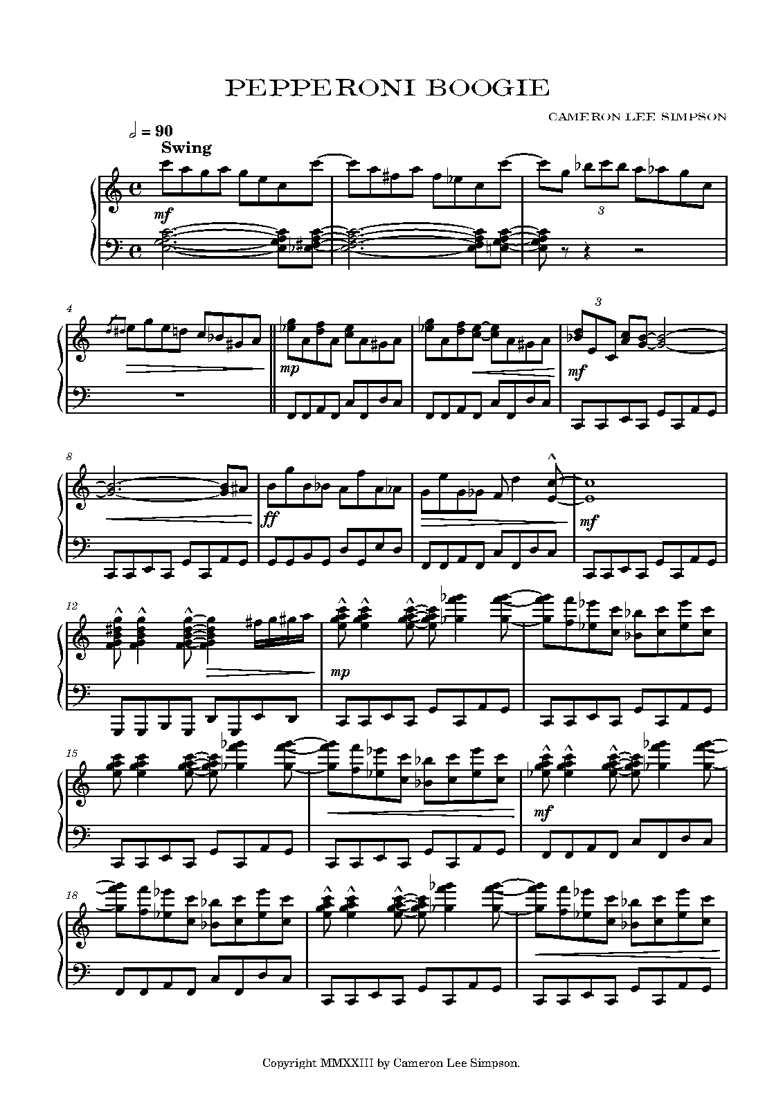 Pepperoni Boogie (Simpson, Cameron Lee) - IMSLP