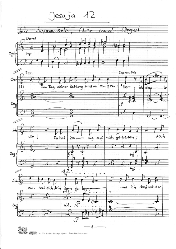 Am Tag deiner Rettung - Jesaja 12 (Brugger, Hans-Jörg) - IMSLP