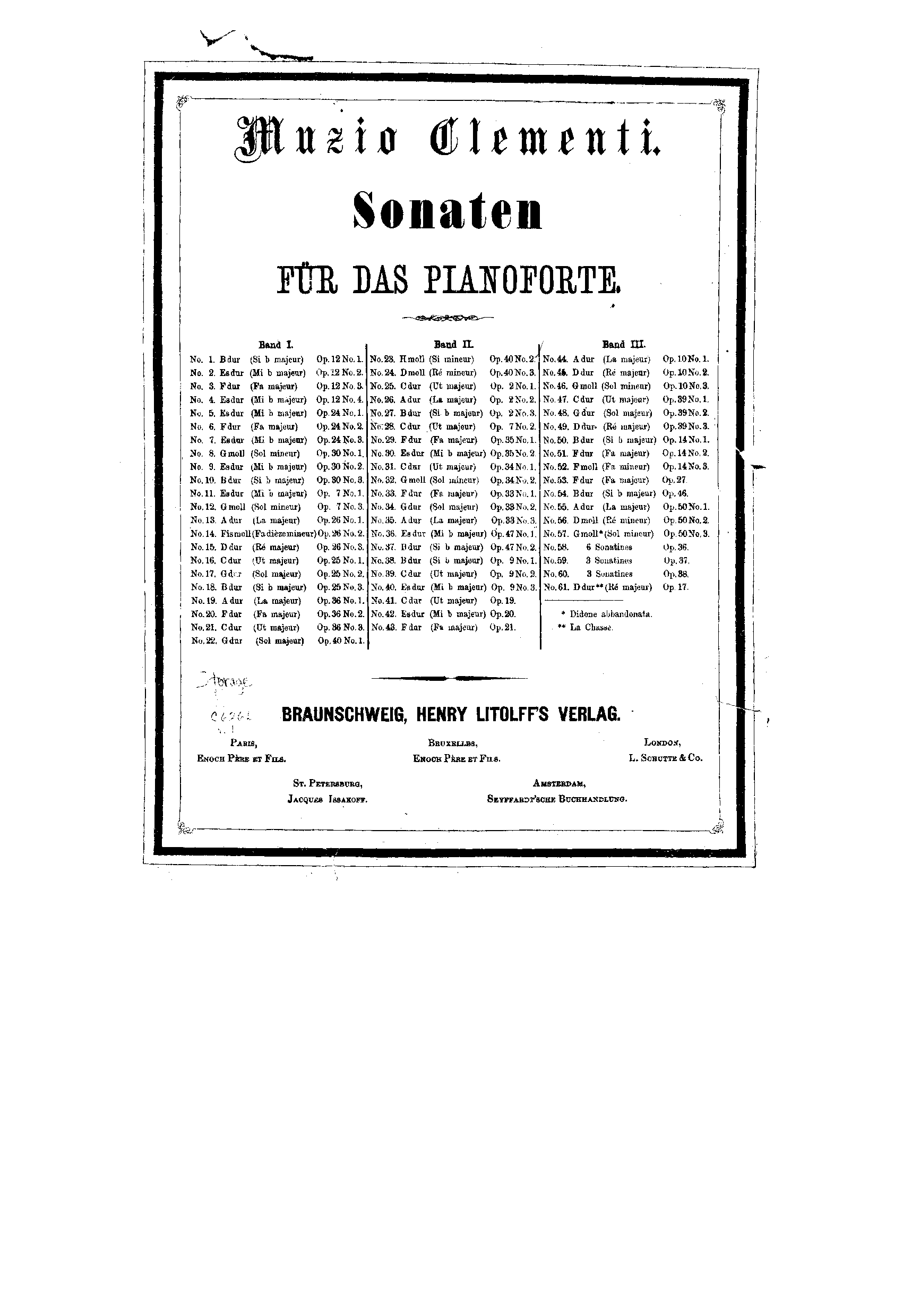 Collected Piano Sonatas (Clementi, Muzio) - IMSLP