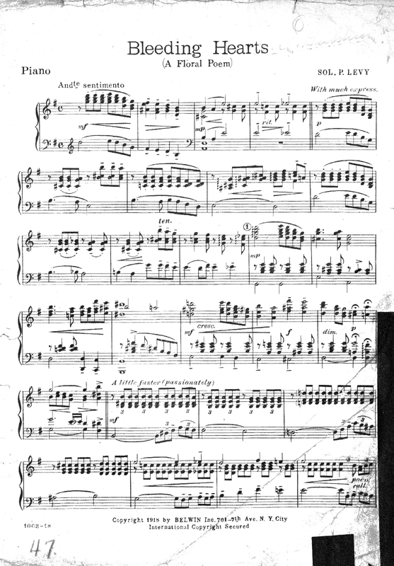 Bleeding Hearts (Levy, Sol Paul) - IMSLP: Free Sheet Music PDF Download
