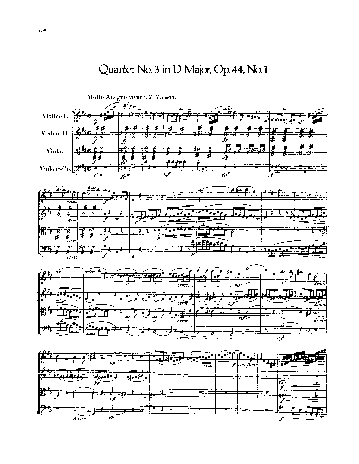 String Quartet No.3, Op.44 No.1 (Mendelssohn, Felix) - IMSLP: Free Sheet Music PDF Download