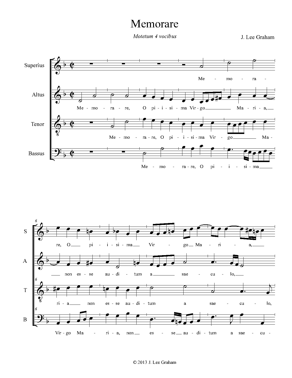 Memorare (Graham, J. Lee) - IMSLP