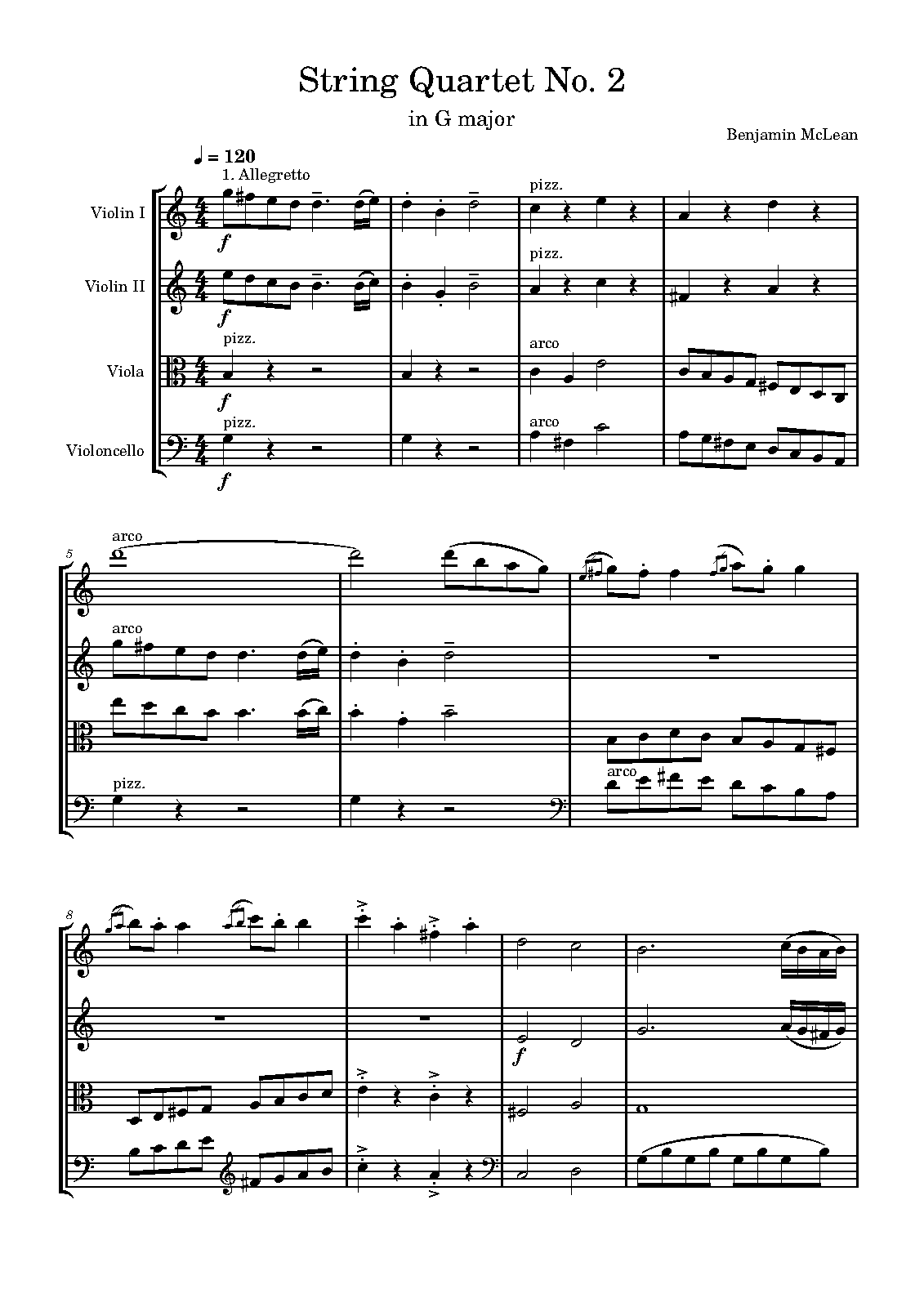 String Quartet No.2 (McLean, Benjamin) - IMSLP