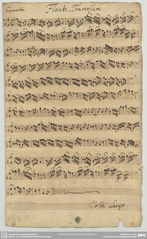 Flute Concerto In G Major Grof 244 Hasse Johann Adolph Imslp
