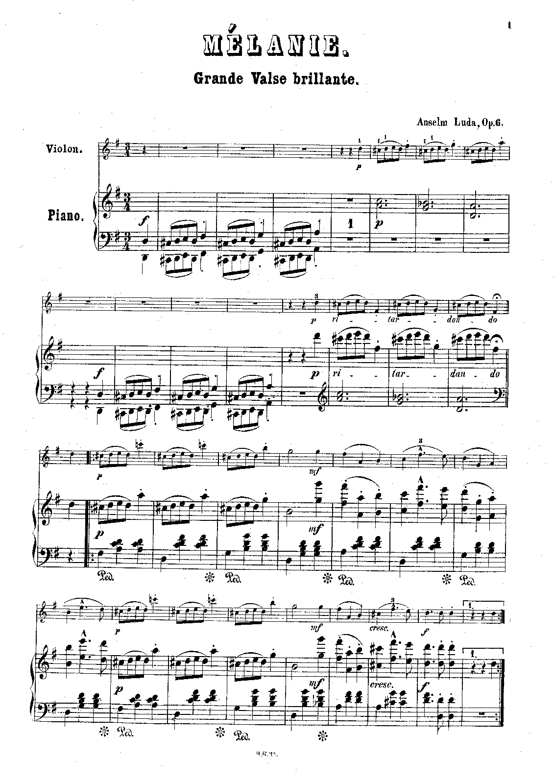 Mélanie, Op.6 (Luda, Anselm) - IMSLP