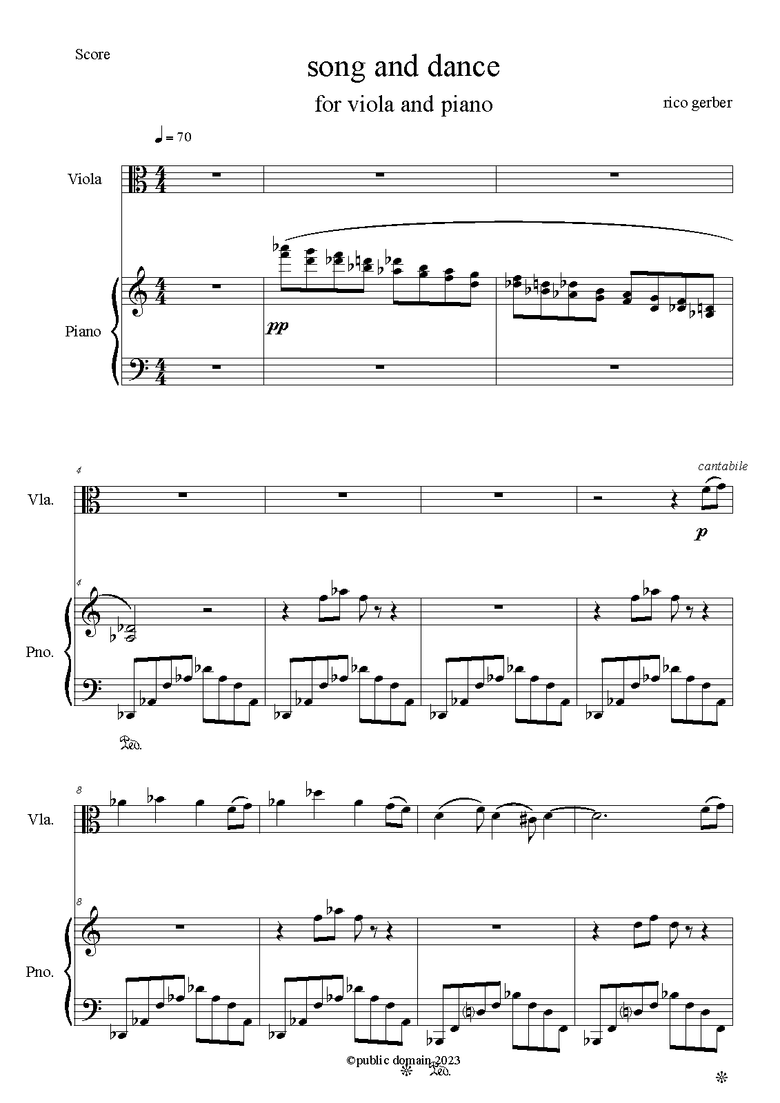 Song and Dance (Gerber, Edward Enrico) - IMSLP