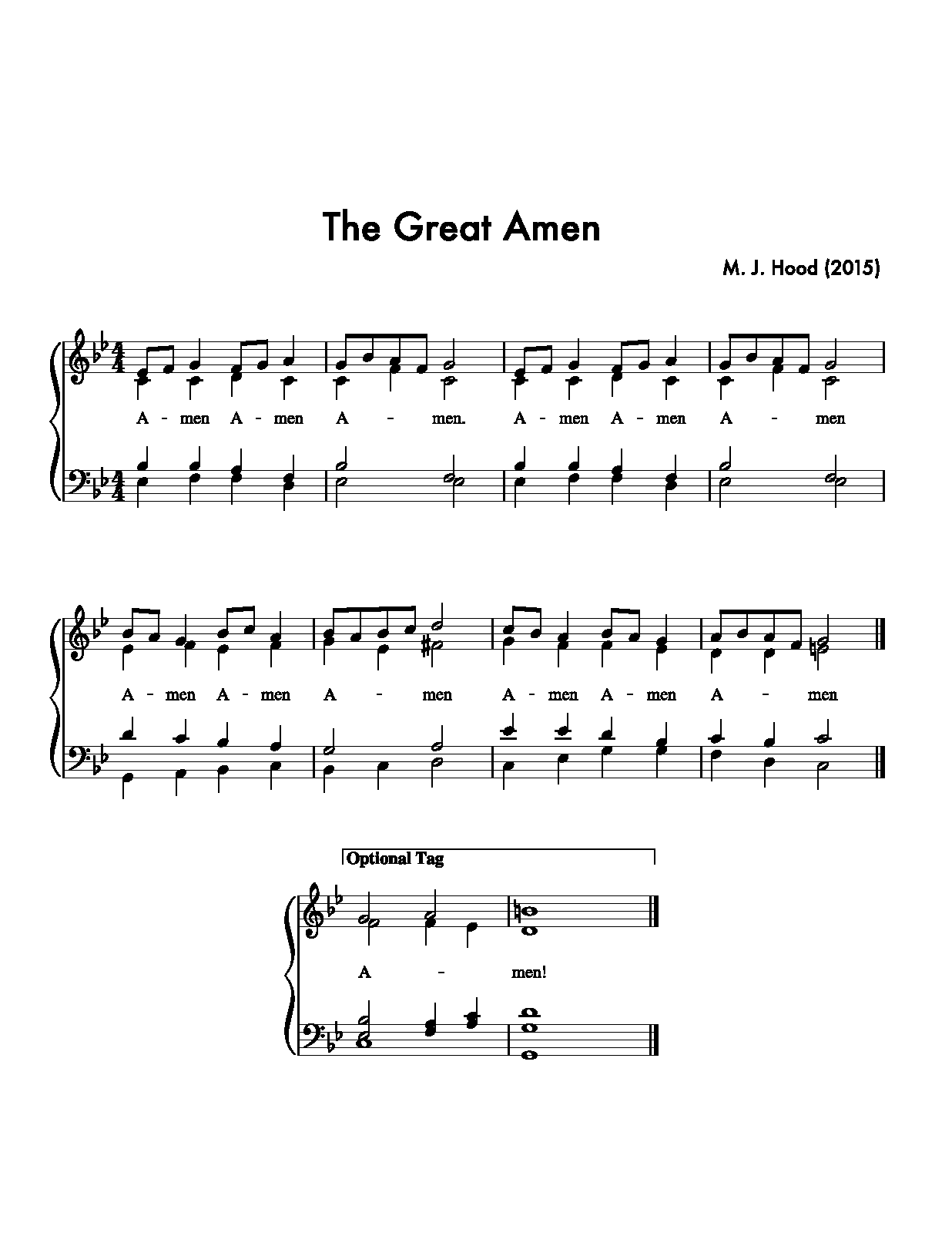The Great Amen (Hood, Micah) - IMSLP
