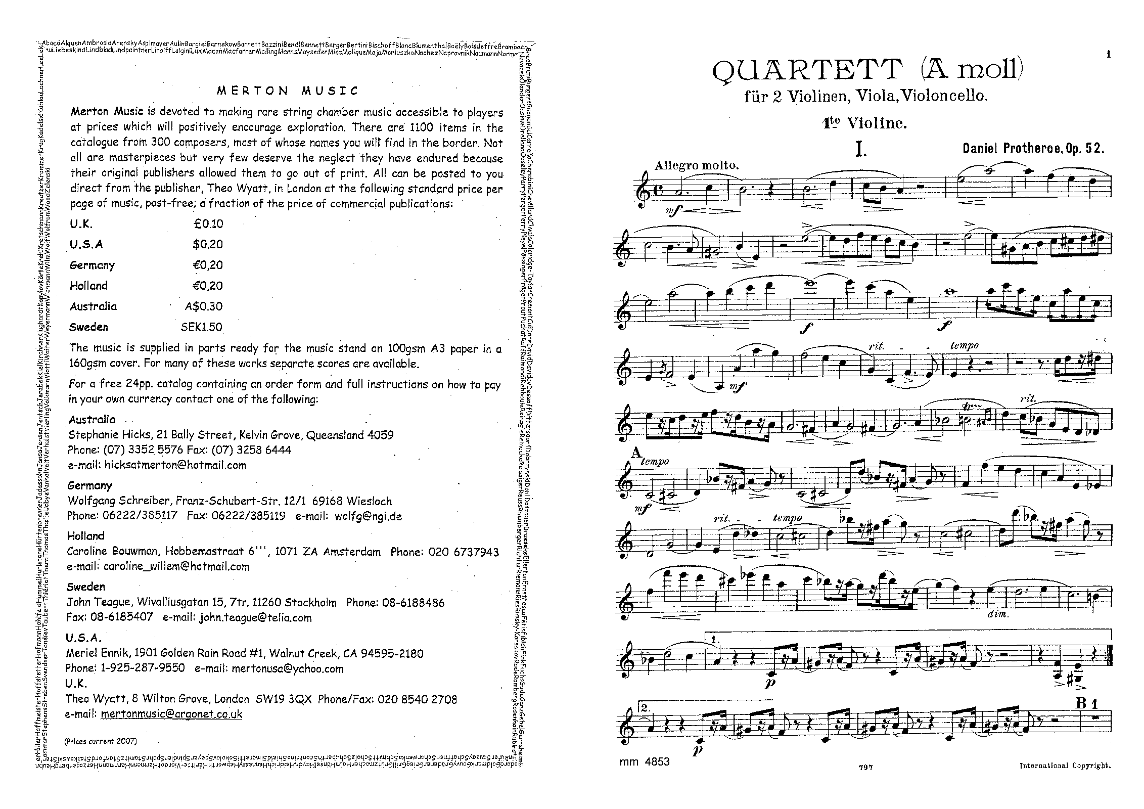 String Quartet, Op.52 (Protheroe, Daniel) - IMSLP: Free Sheet Music PDF Download