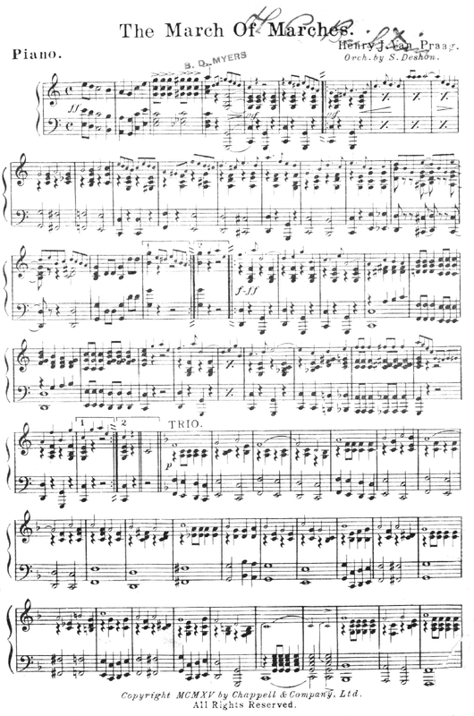 The March of Marches (Praag, Henri J. van) - IMSLP
