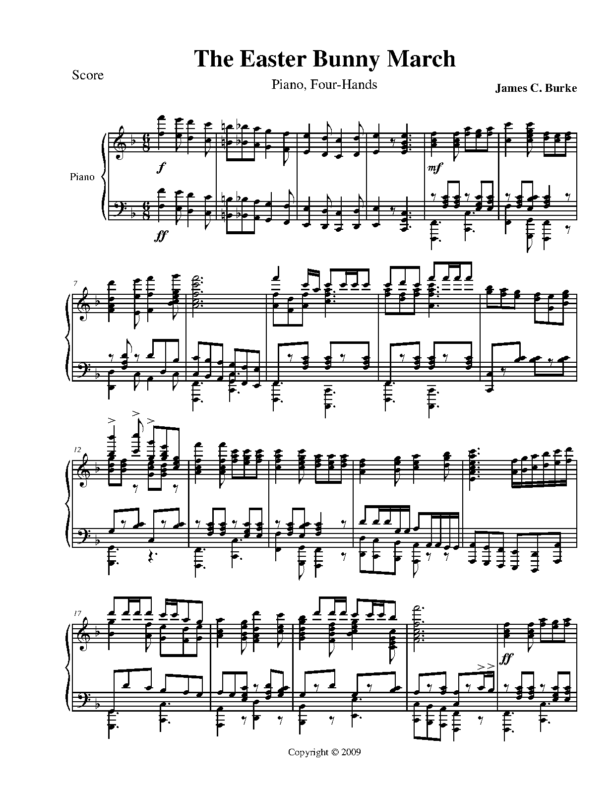 The Easter Bunny March (Burke, James C.) - IMSLP