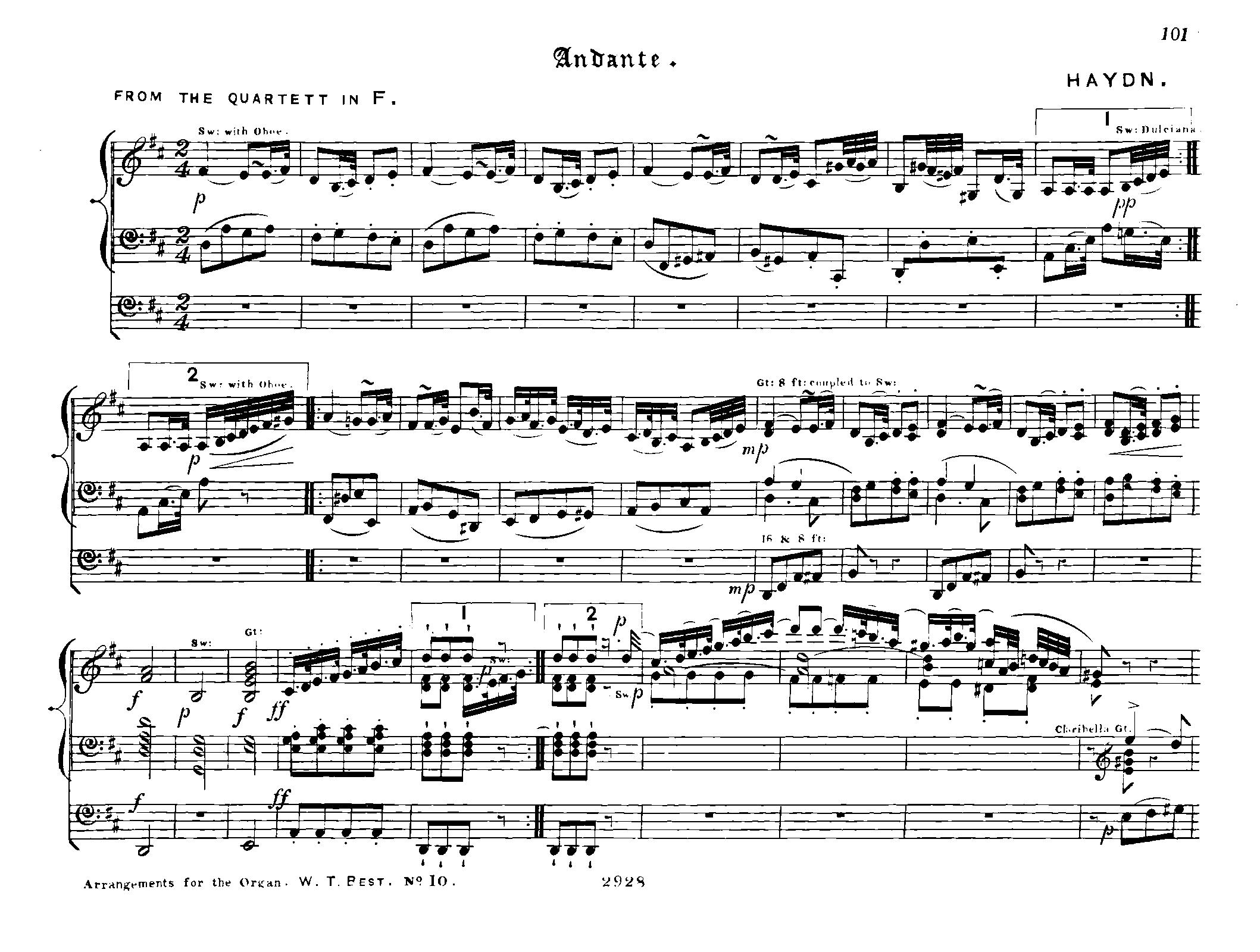 String Quartet in F major, Hob.III:82 (Haydn, Joseph) - IMSLP: Free ... String Quartet in F major, Hob.III:82 (Haydn, Joseph) - IMSLP: Free ...