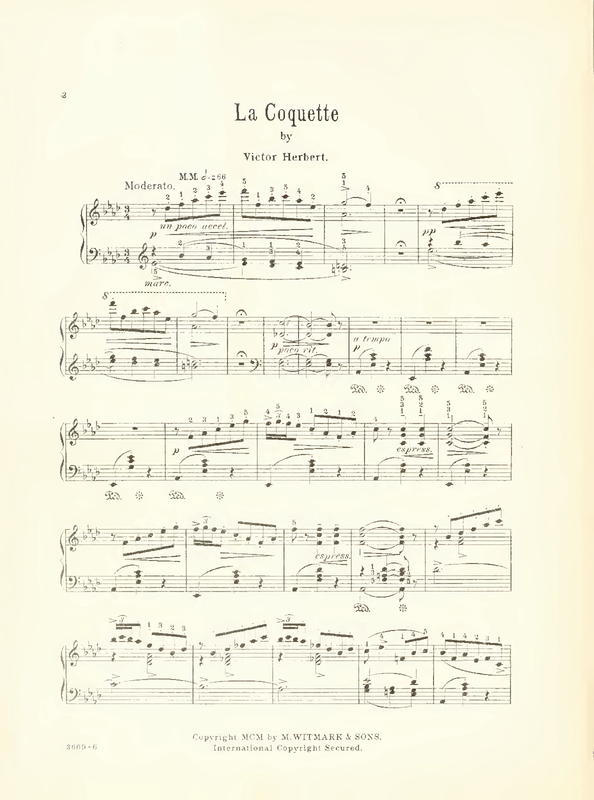 La coquette (Herbert, Victor) - IMSLP: Free Sheet Music PDF Download