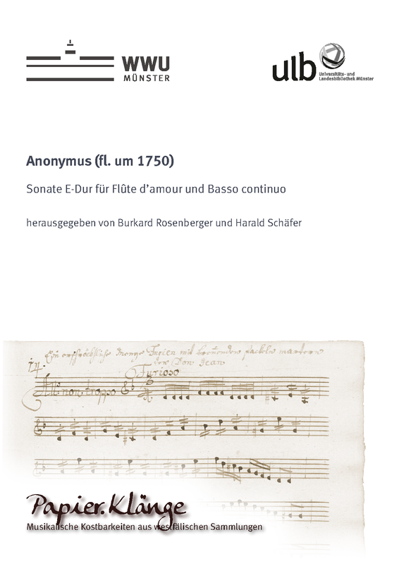 Sonata for Flute d'amour in E major, D-RH Ms 988 (Anonymous) - IMSLP