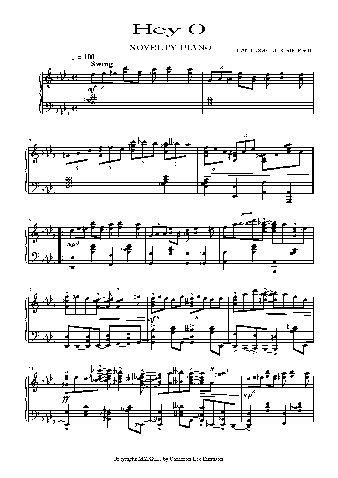 Hey-O (Simpson, Cameron Lee) - IMSLP