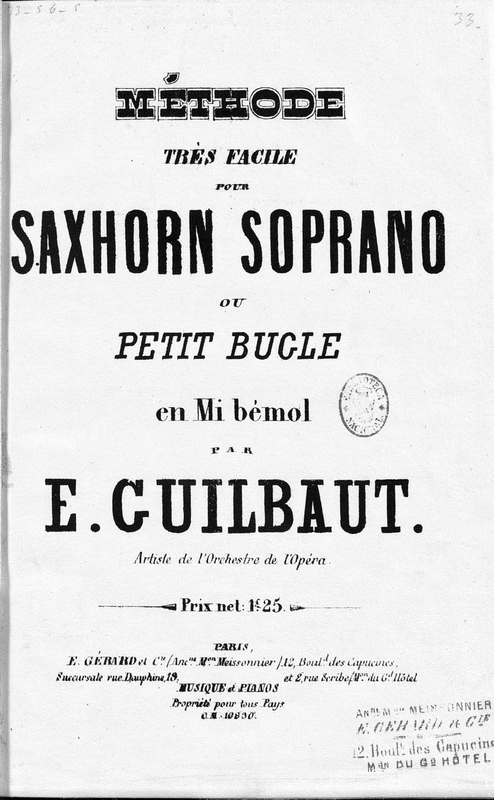 Méthode très facile pour saxhorn soprano ou petit bugle (Guilbaut, E ...